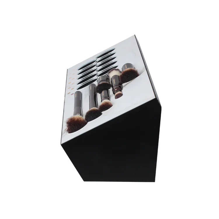 Acrylic Countertop Cosmetics Skincare Display Rack with Metal