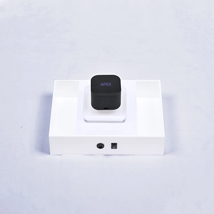 Custom Square Acrylic Sample Station Earphone Display Stand