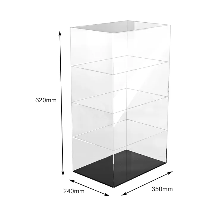 Universal 4 Tiers Clear Acrylic Counter Top Vape Display Rack