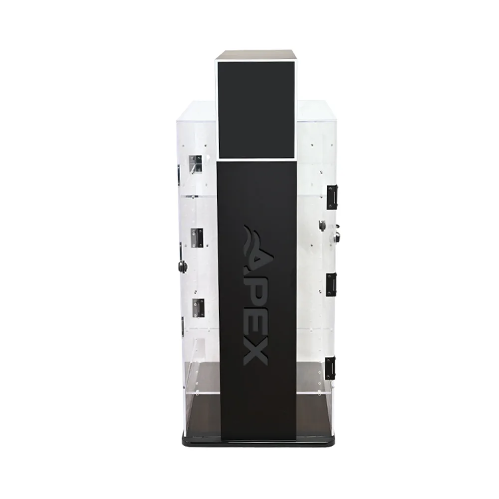Custom Acrylic Counter Lockable E-cigarette Display Stand Rack