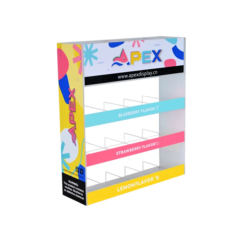 Custom Wall-mounted Acrylic Pouch Display Rack for Smoke Shop