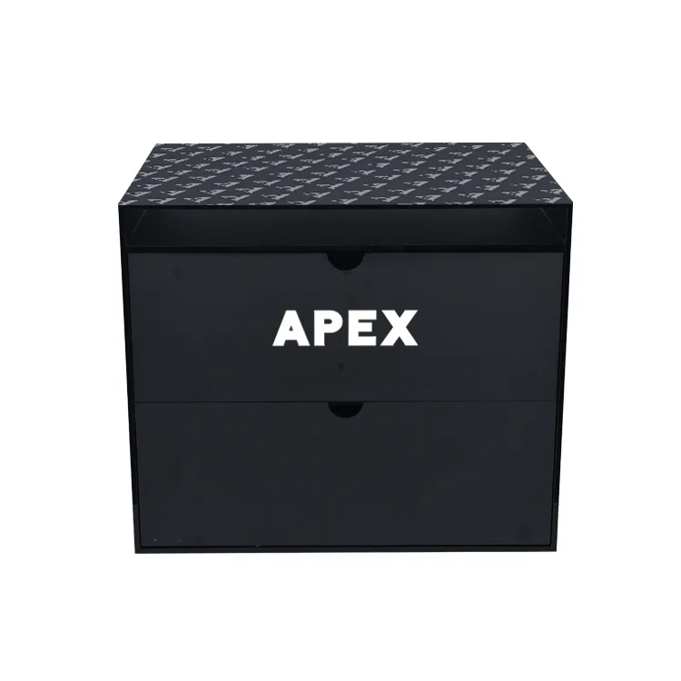 Custom Smoke tar Acrylic Desktop Storage Case with Drawers