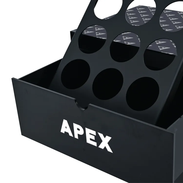 Custom Smoke tar Acrylic Desktop Storage Case with Drawers