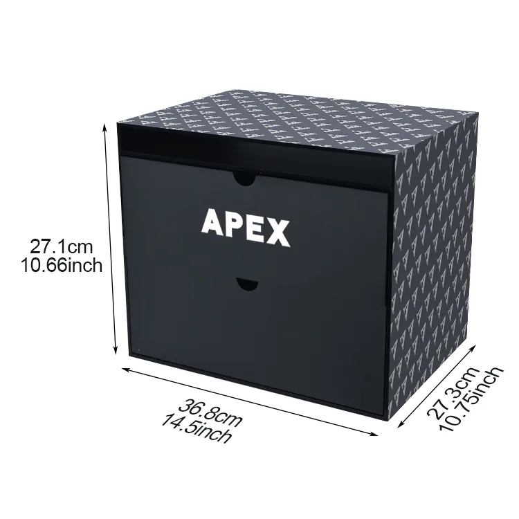 Custom Smoke tar Acrylic Desktop Storage Case with Drawers