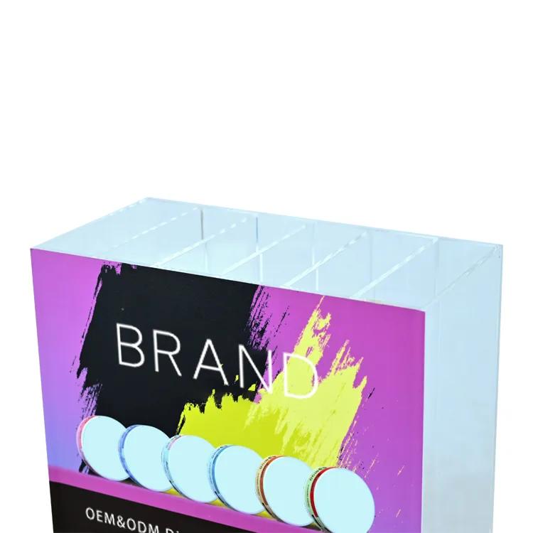 Acrylic Countertop Automatically Forward Pouch Display Rack