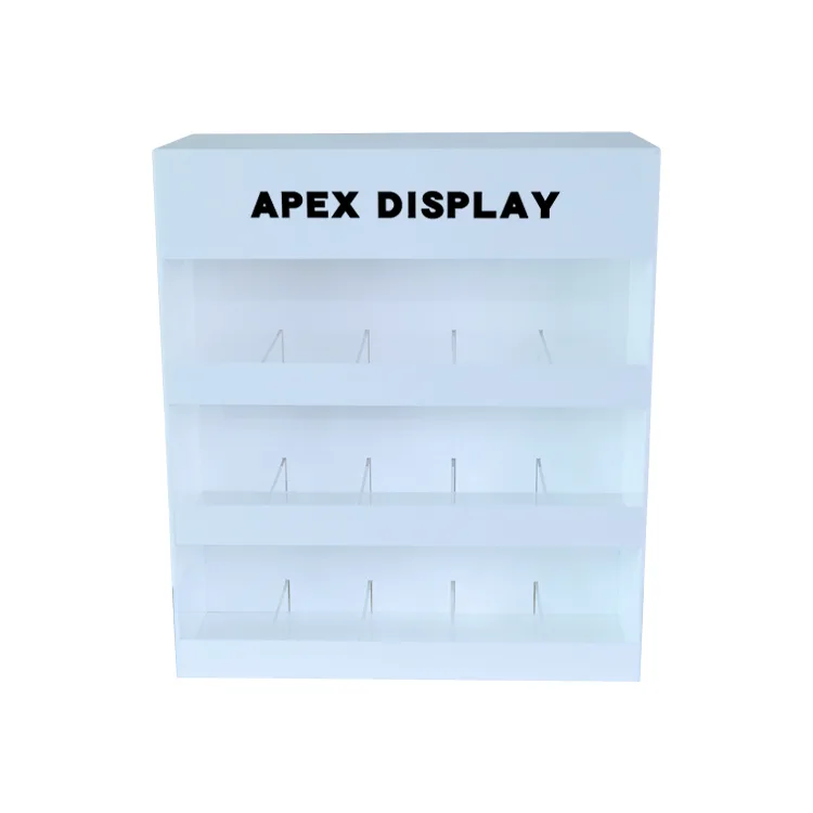 Custom 3 Tiers Countertop Acrylic Pouch Display Rack