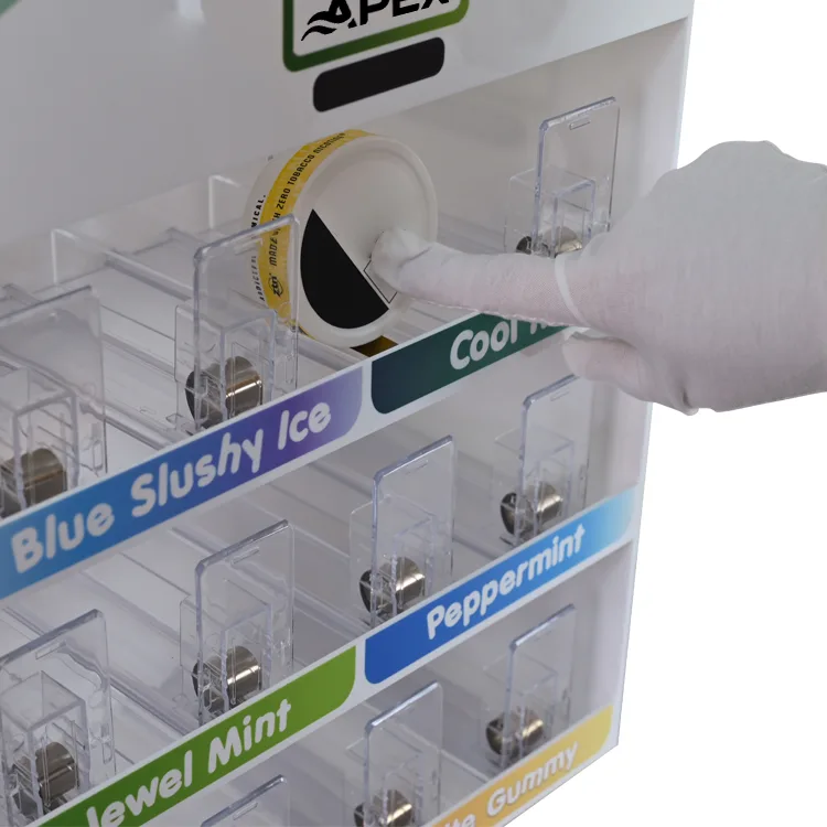 Double Sides 3 Tiers Countertop Acrylic Pouch Display Rack