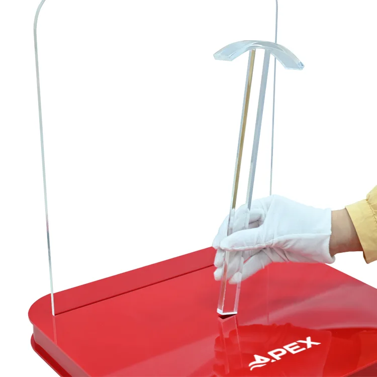 Detachable Acrylic Headset Sample Station Display Stand with Led