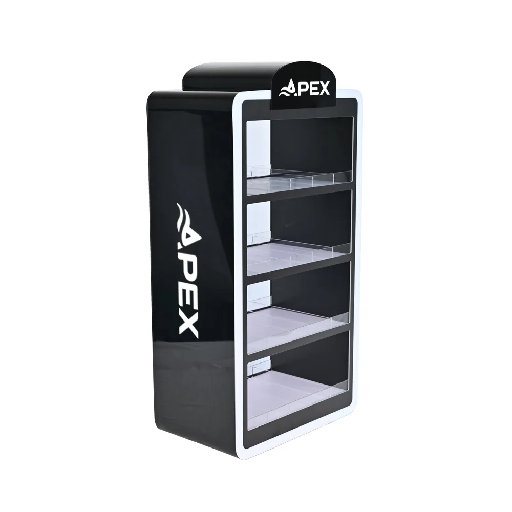 4 Layers Acrylic Vape Display Rack Countertop Display Shelf for E-cigarette