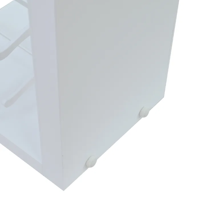 Detachable White Acrylic 4 Tiers Countertop Glasses Display Stand