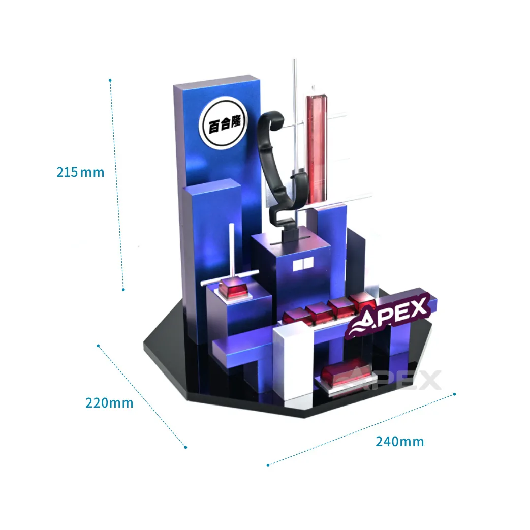 Custom Acrylic Watch Display Rack Countertop Sample Station