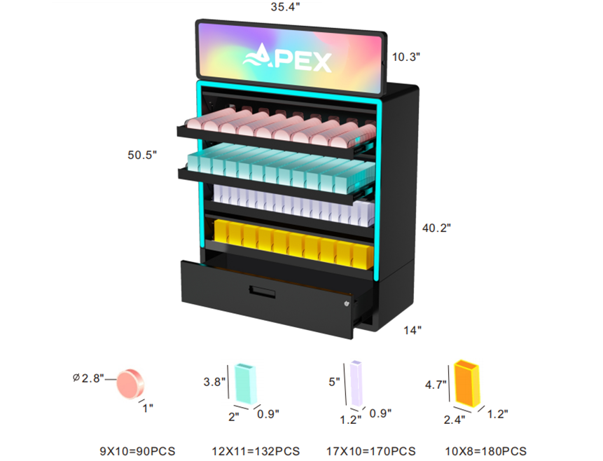 Nicotine Pouches Display Stand