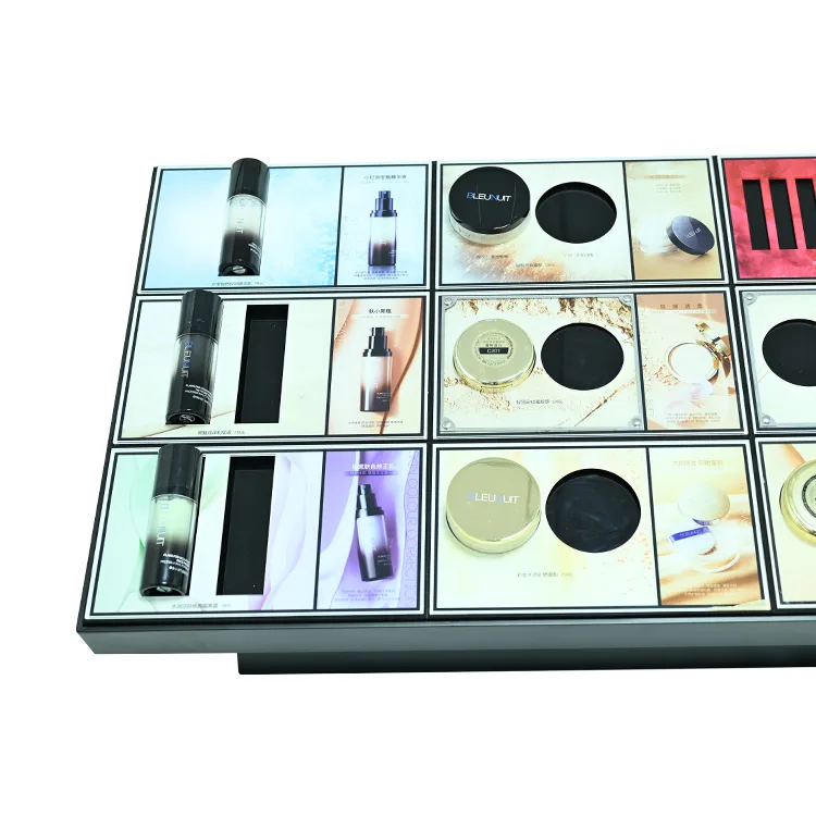 Metal Frame Countertop Multi Function Cosmetics Display Stand