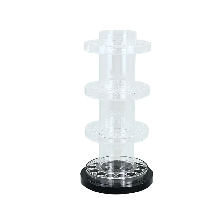 4 Tiers Universal 360 Degree Rotating Disk Acrylic Display Stand