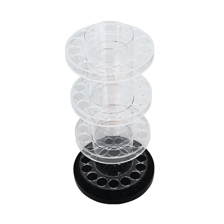 4 Tiers Universal 360 Degree Rotating Disk Acrylic Display Stand