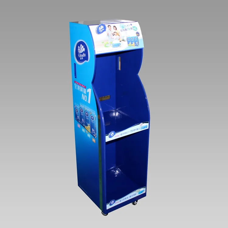 Floor Standing Acrylic Tissue Display Shelf