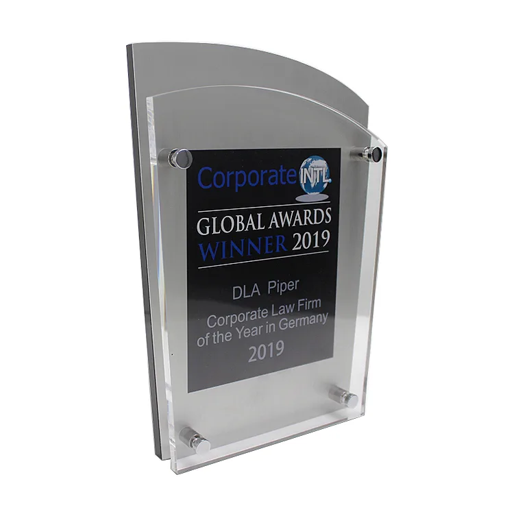 Custom Bilayer Acrylic Vertical Trophy