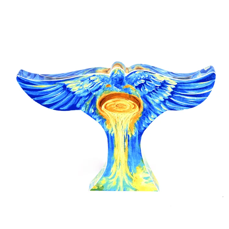 Custom Creative Blue Angel Acrylic Trophy Award