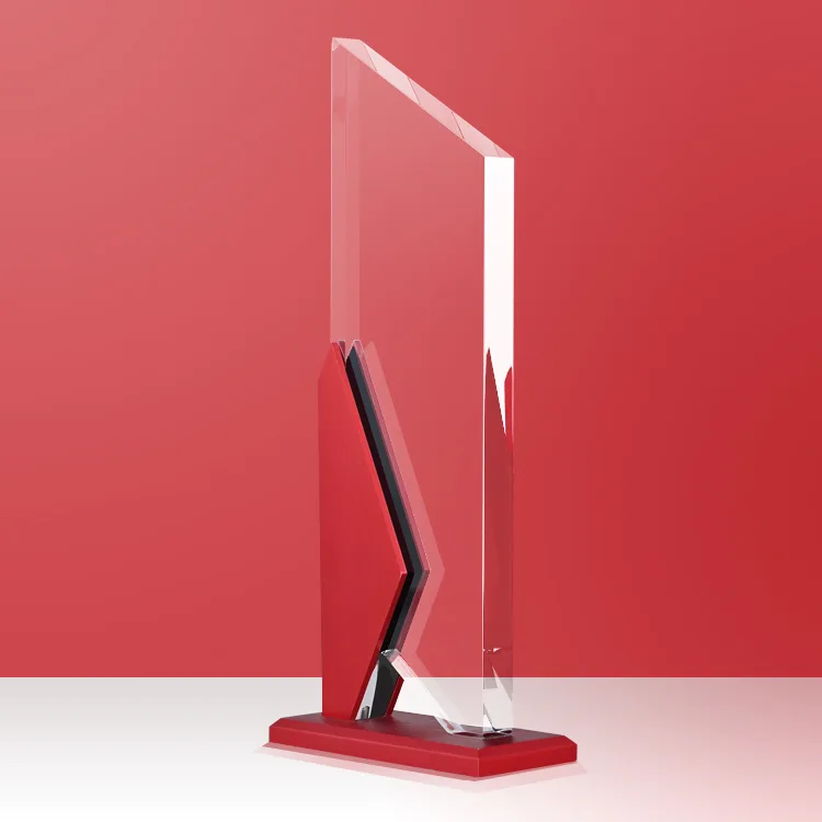 Custom Blank Trophies Acrylic Trophy with Aluminium Base