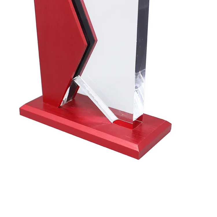 Custom Blank Trophies Acrylic Trophy with Aluminium Base