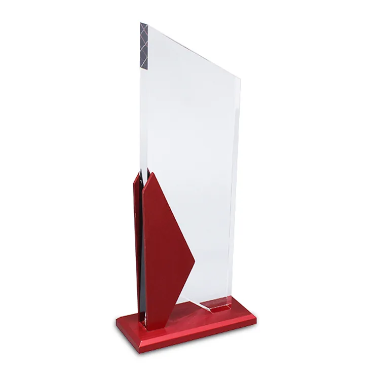 Custom Blank Trophies Acrylic Trophy with Aluminium Base