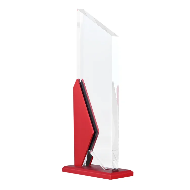 Custom Blank Trophies Acrylic Trophy with Aluminium Base