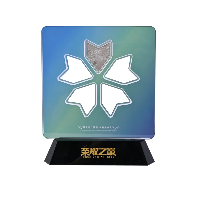 Custom Acrylic Trophy Honor Award Commemorative Medal