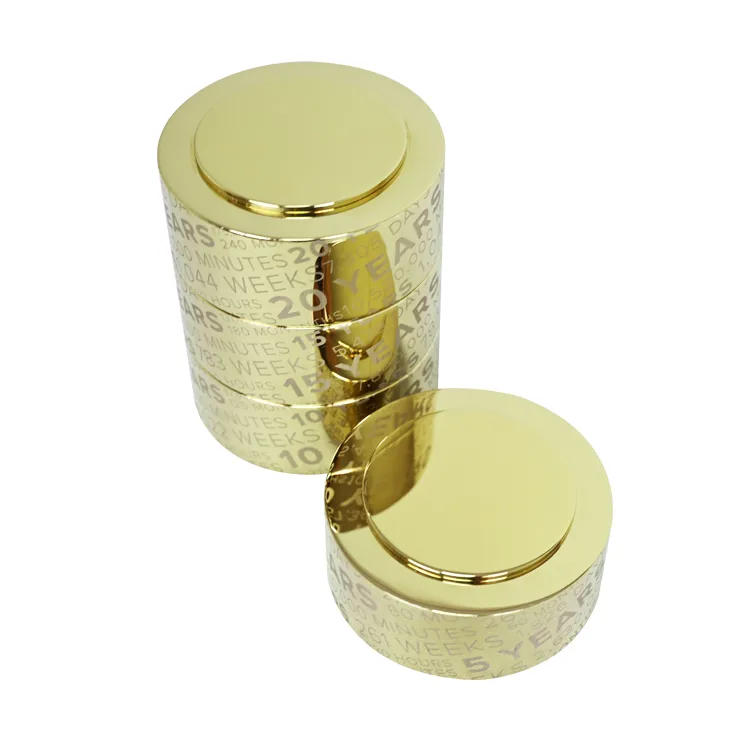 Creative Stainless Steel Base Stacking Trophy with Crystal