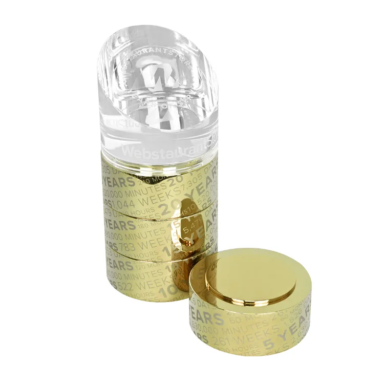 Creative Stainless Steel Base Stacking Trophy with Crystal