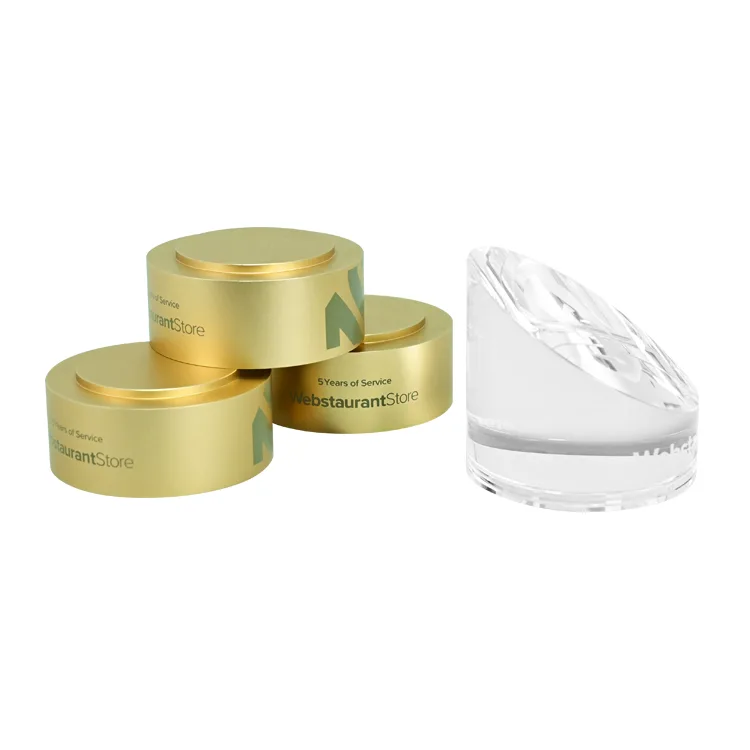 Creative Stainless Steel Base Stacking Trophy with Crystal