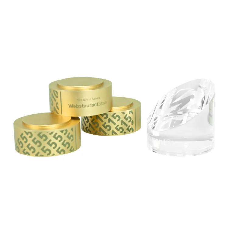 Creative Stainless Steel Base Stacking Trophy with Crystal