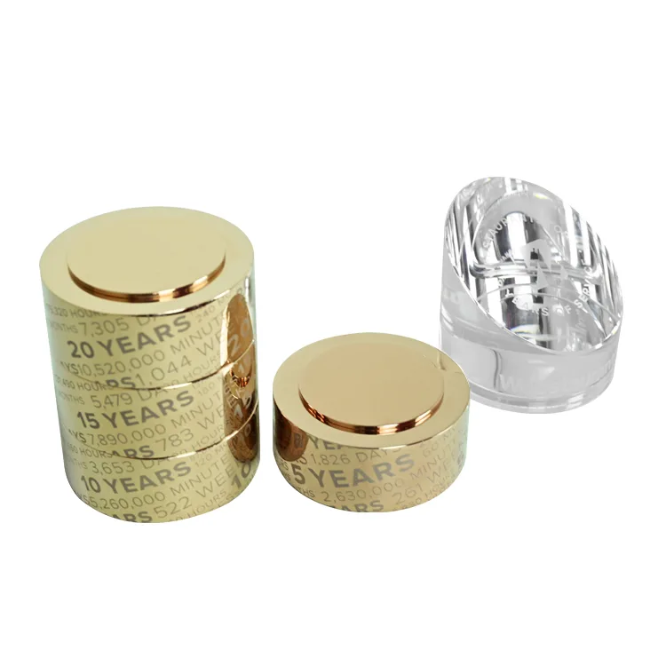 Creative Stainless Steel Base Stacking Trophy with Crystal