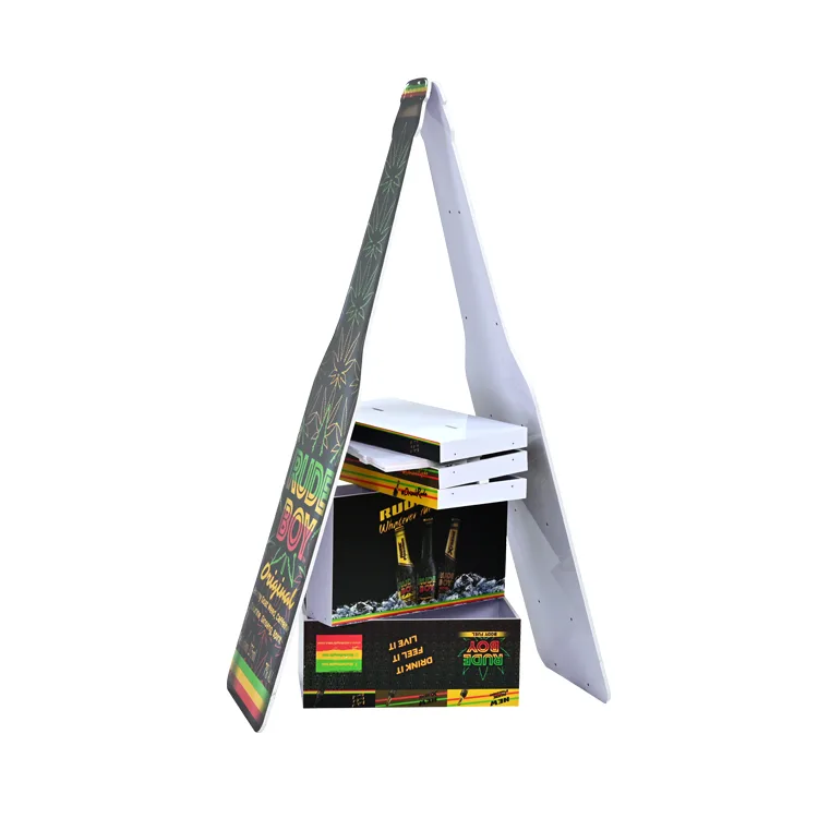 フロアスタンド型スーパーマーケット用EPVCボード製ドリンク陳列棚