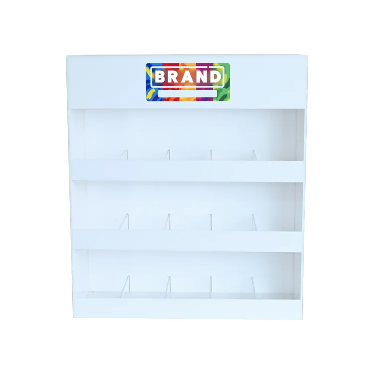 Double Sides Countertop Acrylic Pouch Display Stand for Smoke