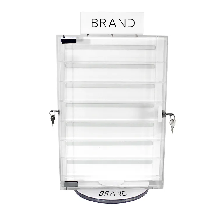 Custom 2 Side Acrylic Rotating Jewelry Display Rack