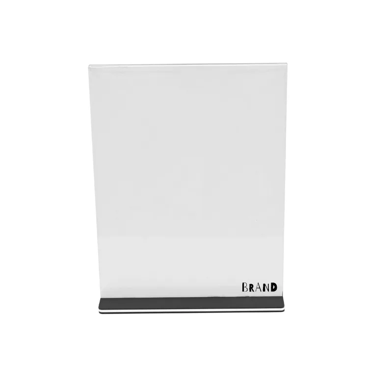 Detachable 11"x8.5" Vertical T-Shape Acrylic Sign Holder