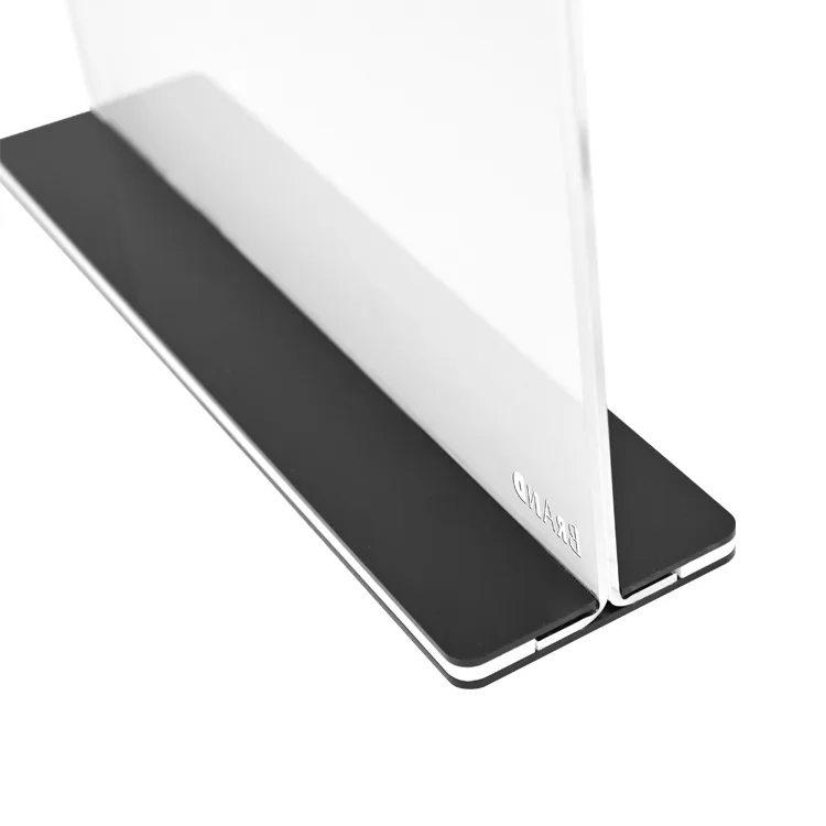 Detachable 11"x8.5" Vertical T-Shape Acrylic Sign Holder