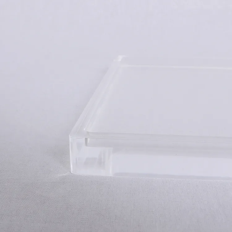 Custom Simple Transparent Acrylic Service Tray