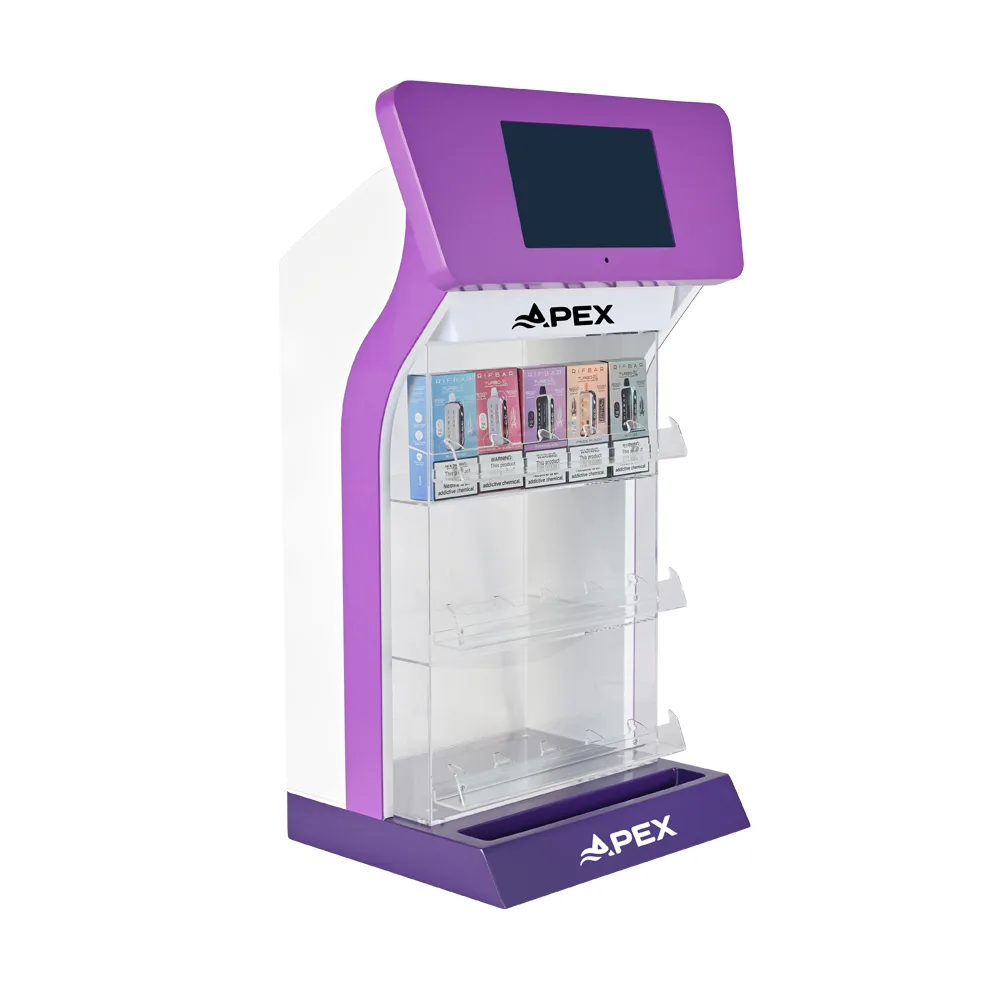 Acrylic Tobacco Display Rack Display with LCD Screen