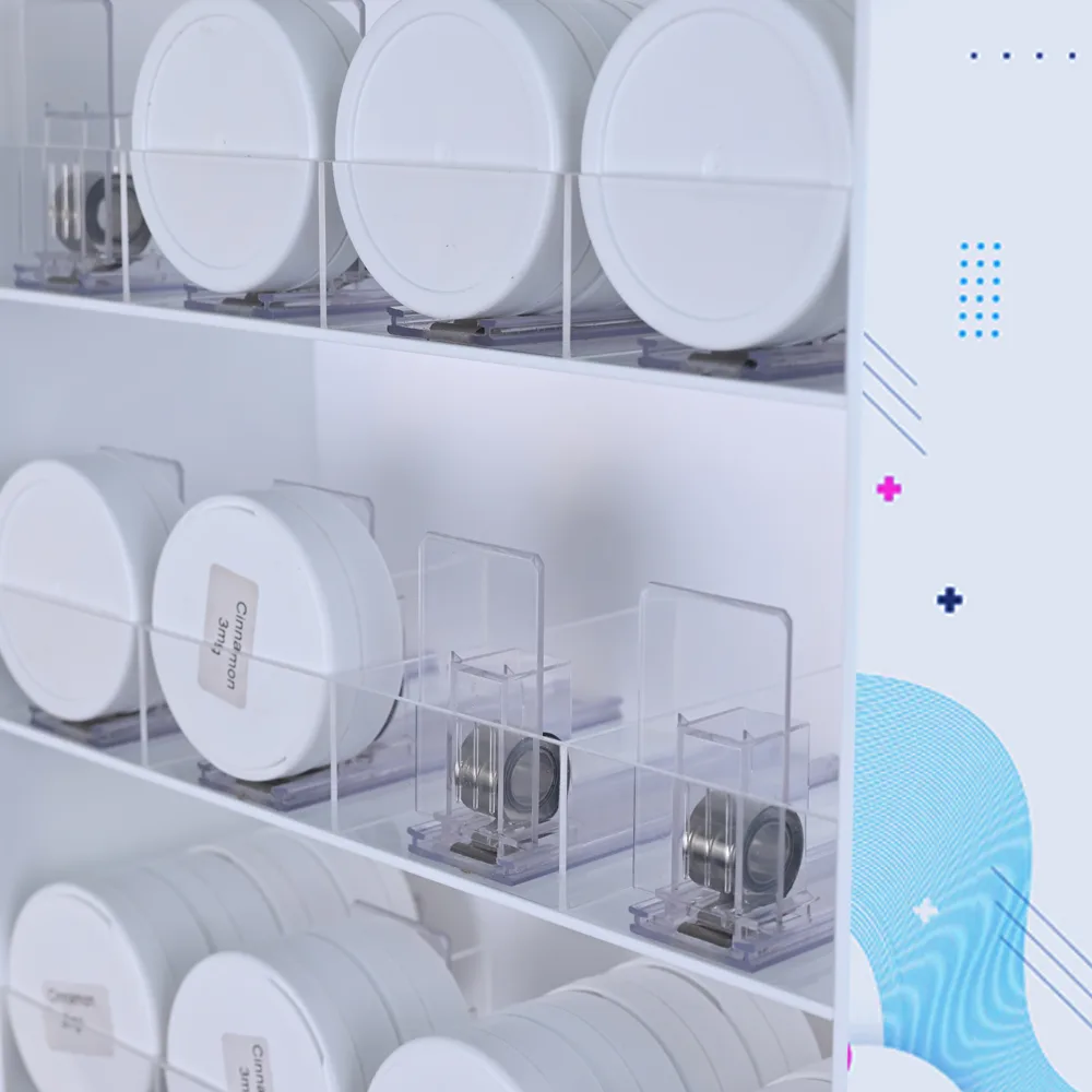 Two-sided 6 Tiers Acrylic E-cigarette Pouch Display Stand