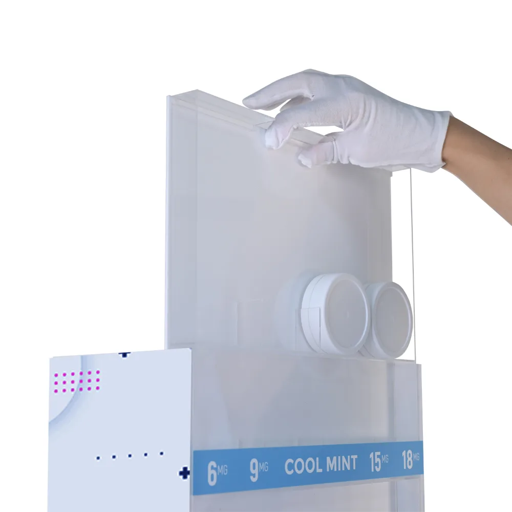 Two-sided 6 Tiers Acrylic E-cigarette Pouch Display Stand