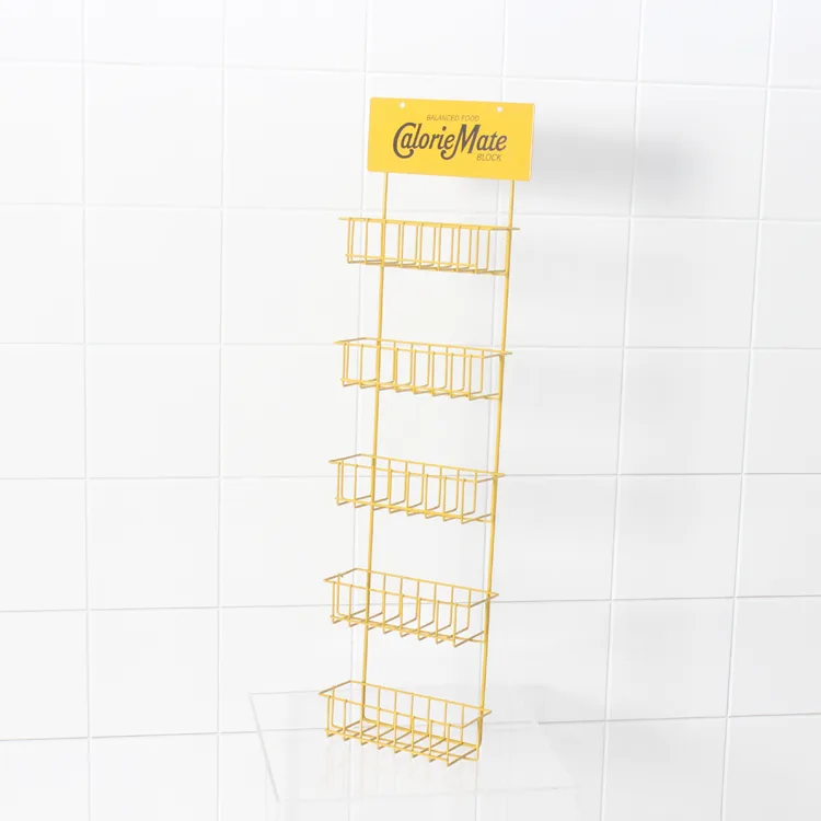 Wall-mounted 5 Layers Biscuit Snack Display Rack