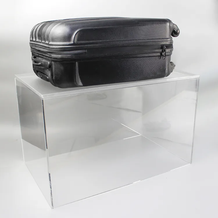 Minimalism Acrylic Luggage Cases Display Stand Series