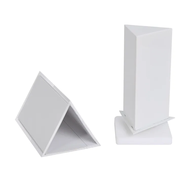 Rotating Acrylic 3 Sided Advertising Sign Holder