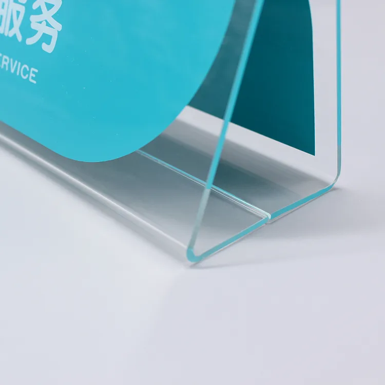 Counter Top Service Reminder Triangle Acrylic Sign Holder