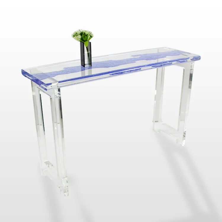 Creative Pattern Furniture Clear Acrylic Long Table