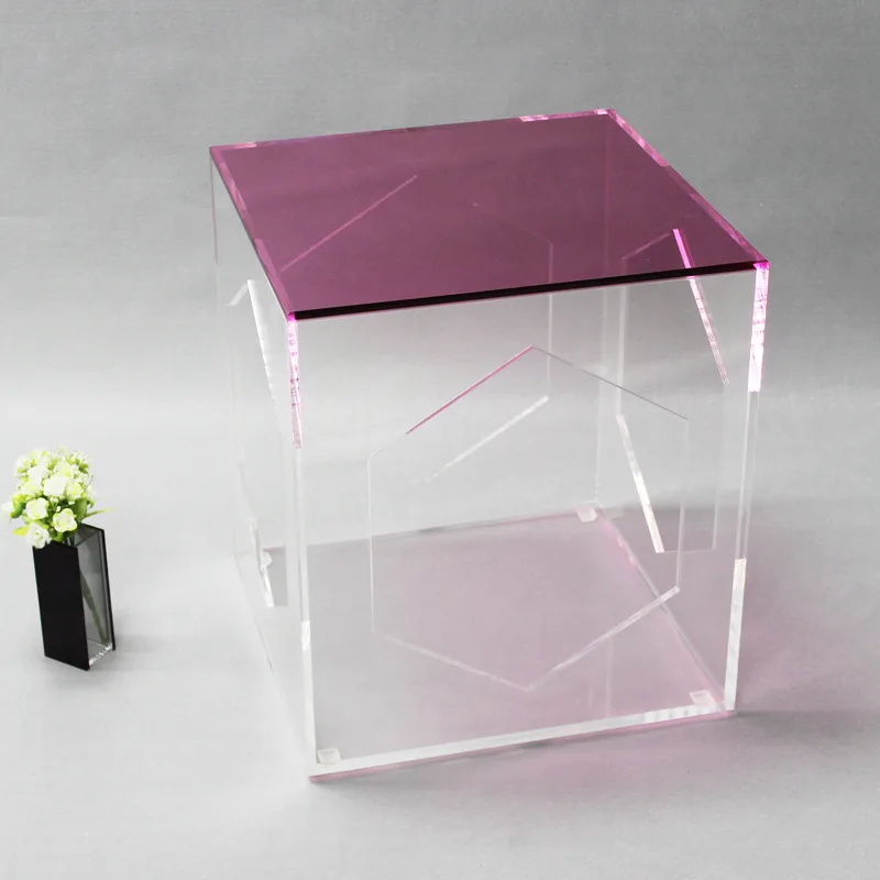 Creative Furniture Clear Acrylic Square Tea Table