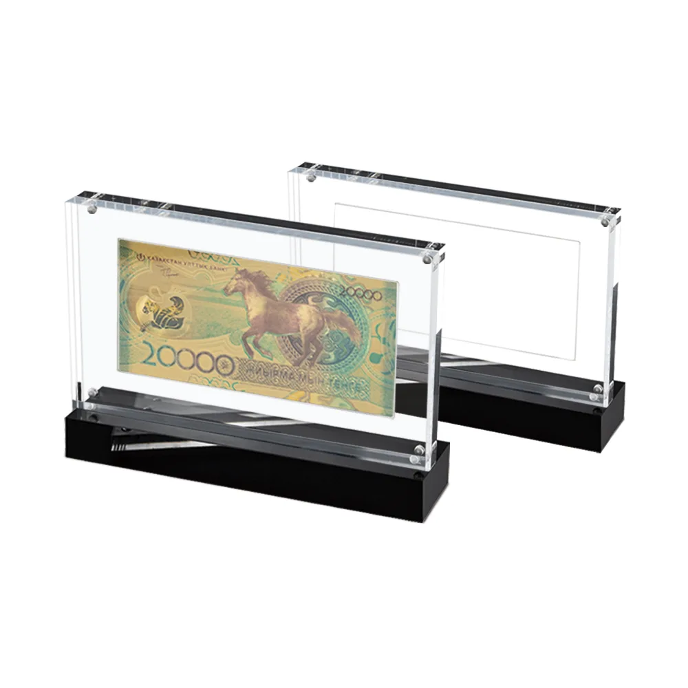 Custom Clear Acrylic Frame Display Stand with Magnet