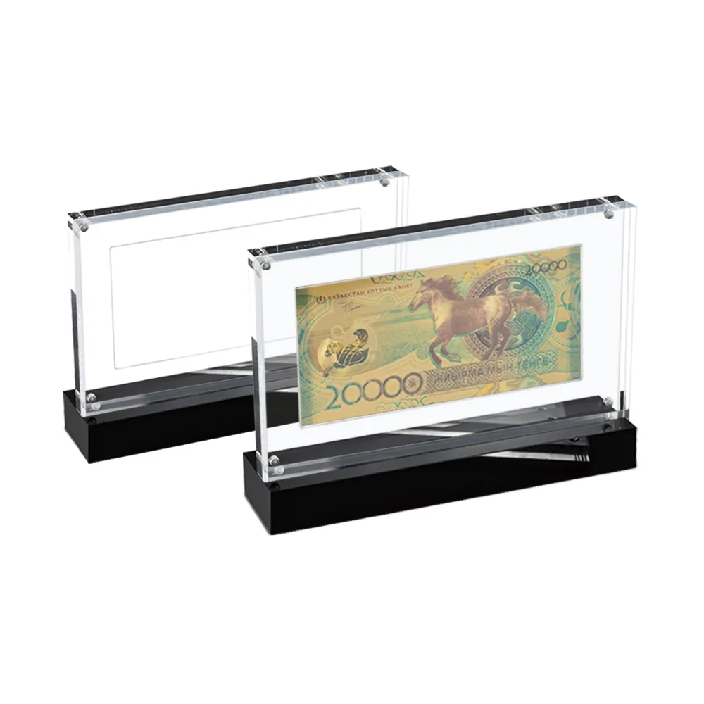 Custom Clear Acrylic Frame Display Stand with Magnet