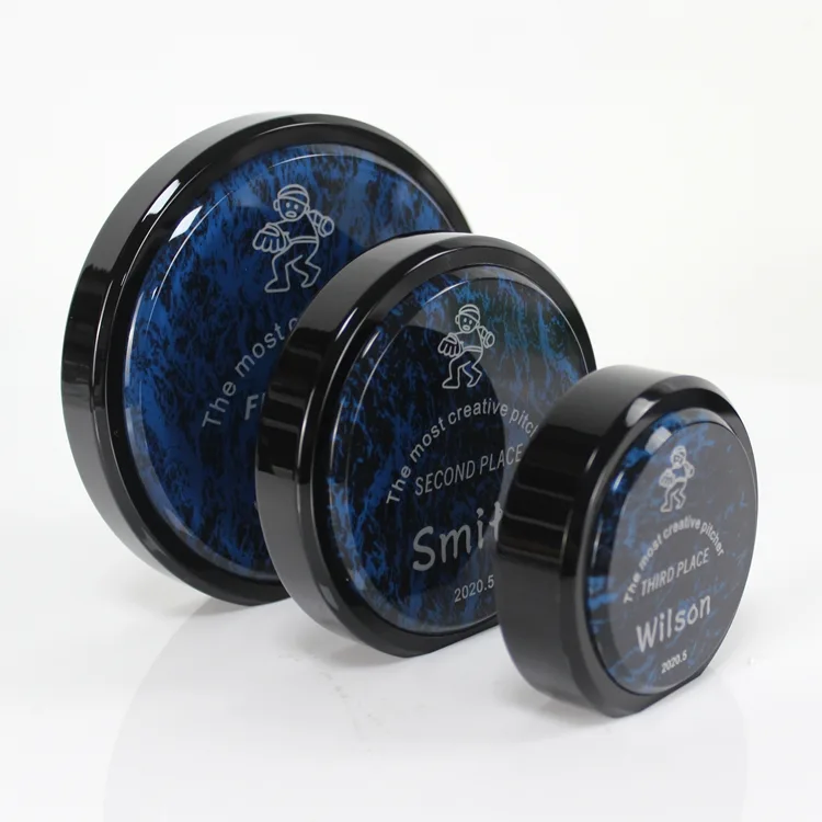 Custom Circle Acrylic Award Plaques for Insurance